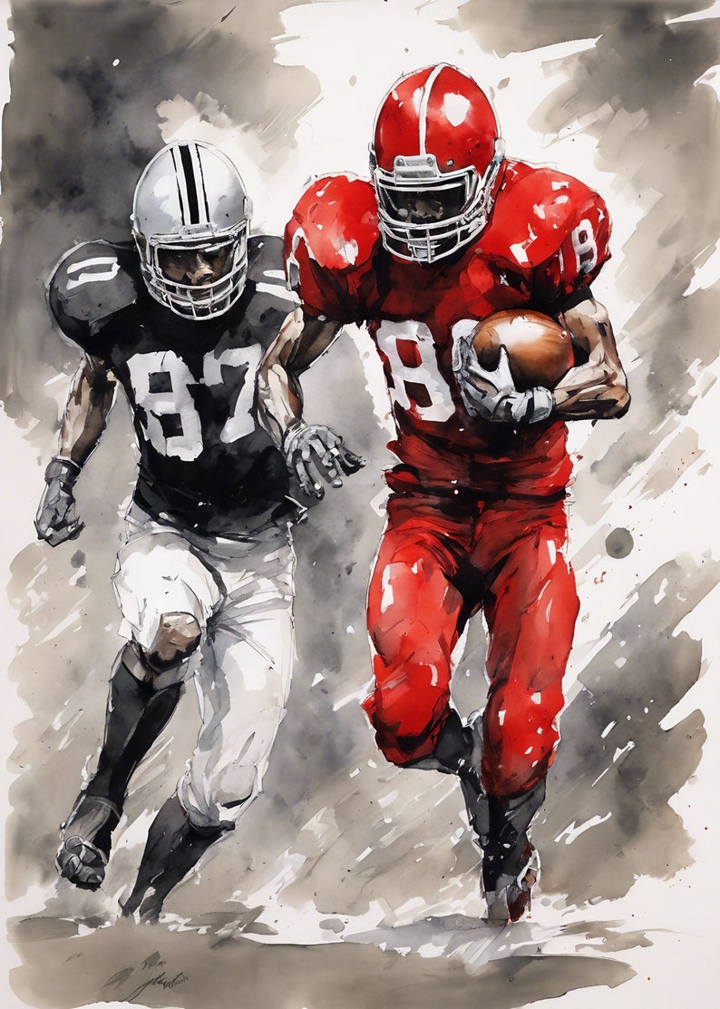 12 American Football Theme 5x7 Greeting Card Designs download - Etsy