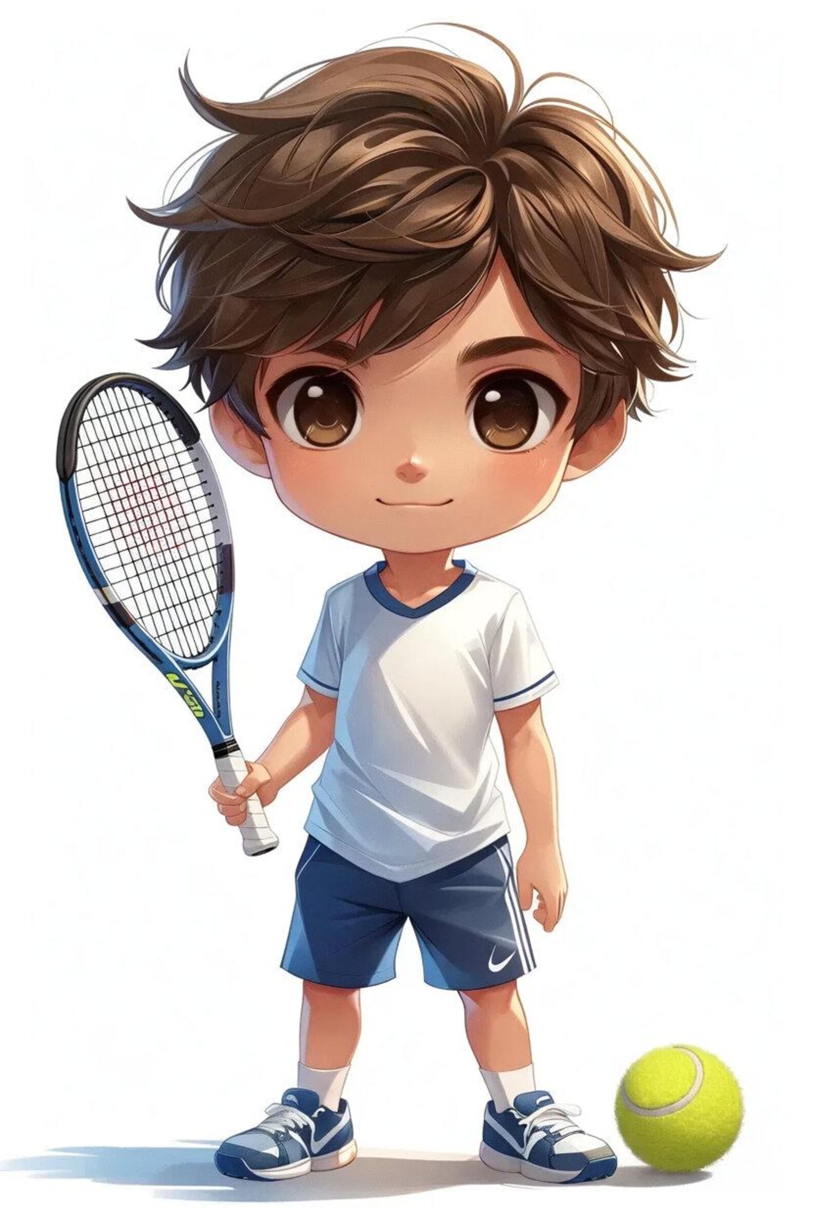 10 Tennis Boy Clipart, Chibi Boy, Tennis, Sports Clipart, Wimbledon ...