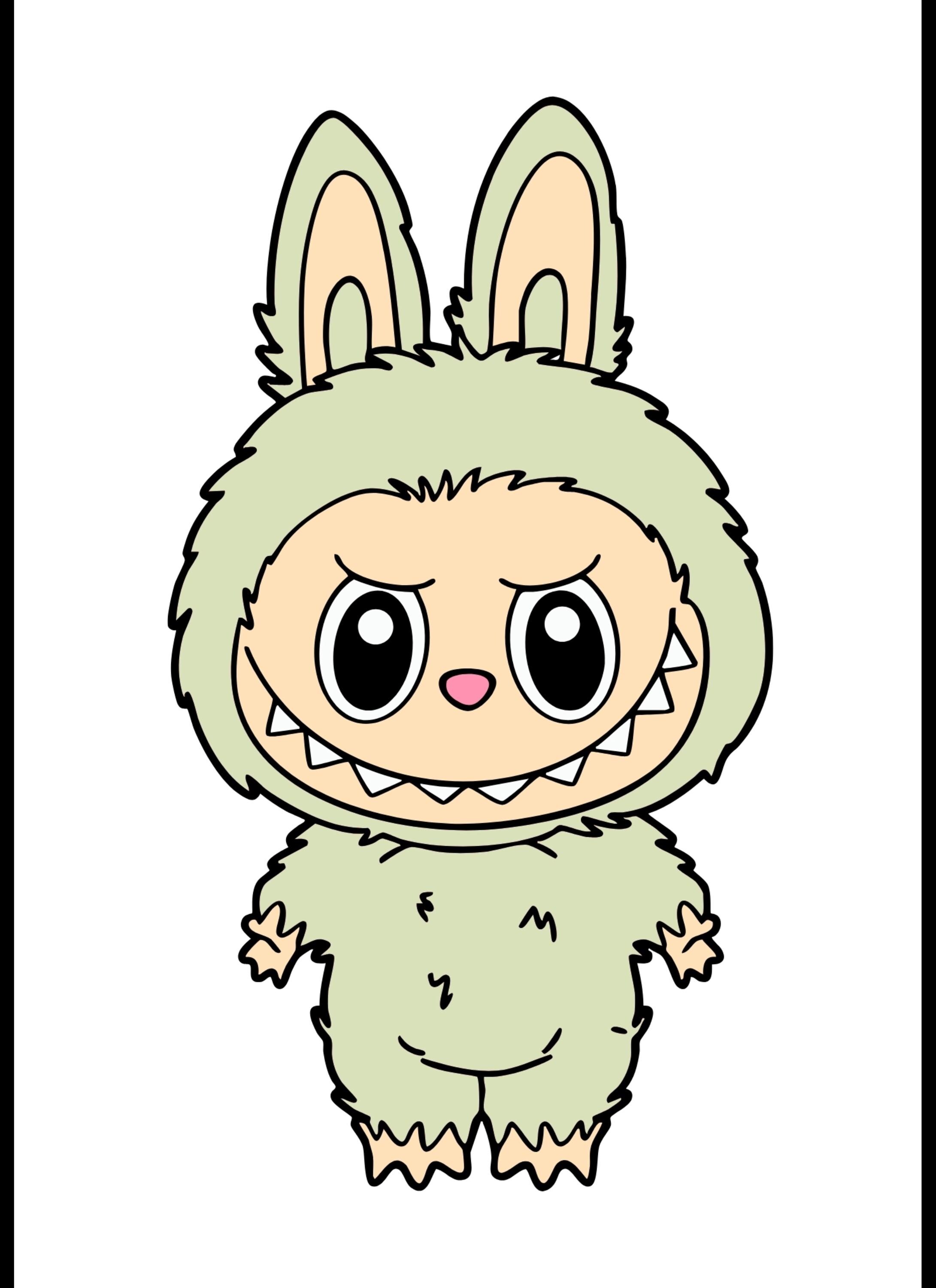 Poupée Labubu, pop mart labubu, jouet mignon effrayant, jouet d'art de ...