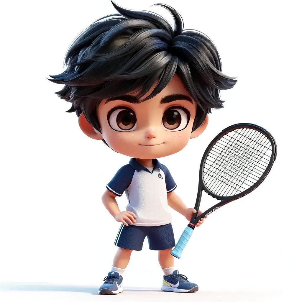 10 Tennis Boy Clipart, Chibi Boy, Tennis, Sports Clipart, Wimbledon ...
