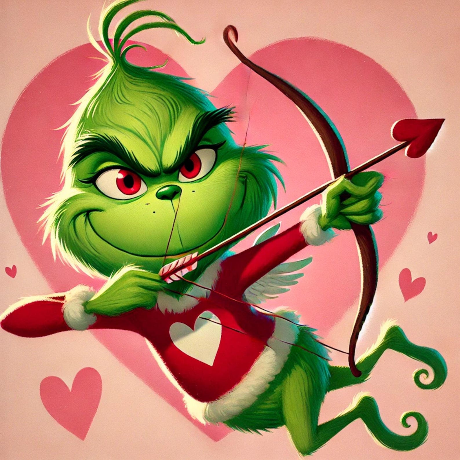 Grinch Valentine, Mischief Love, Heart Humor, Love Whimsy, Cheeky ...