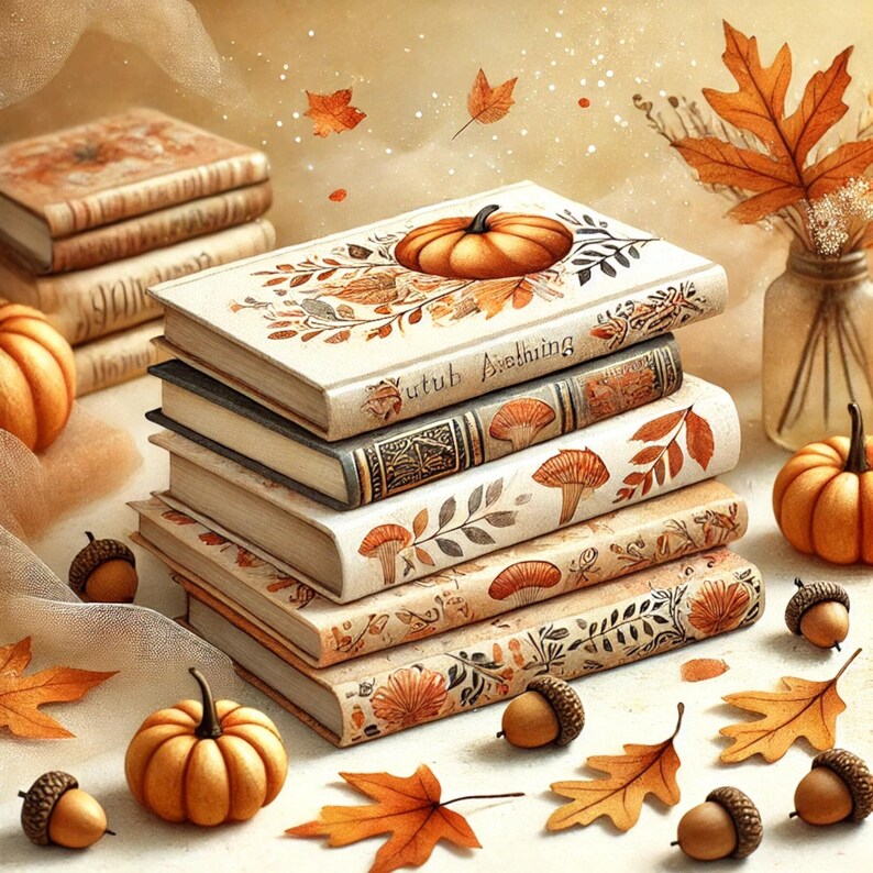 Seasonal Books, Book Clipart, Seasonal Book Covers, Whimsical Themes ...