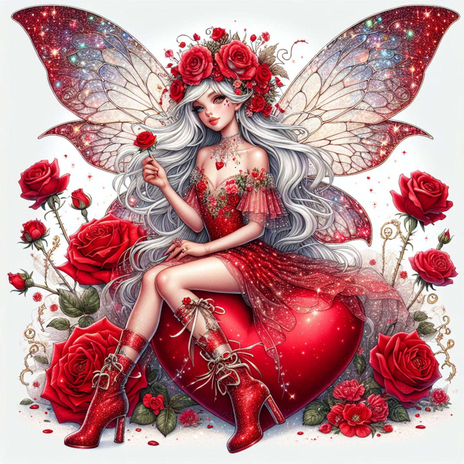 Valentine Fairy, Fairy Clipart, Fairy Images, Fantasy Art, Valentines ...