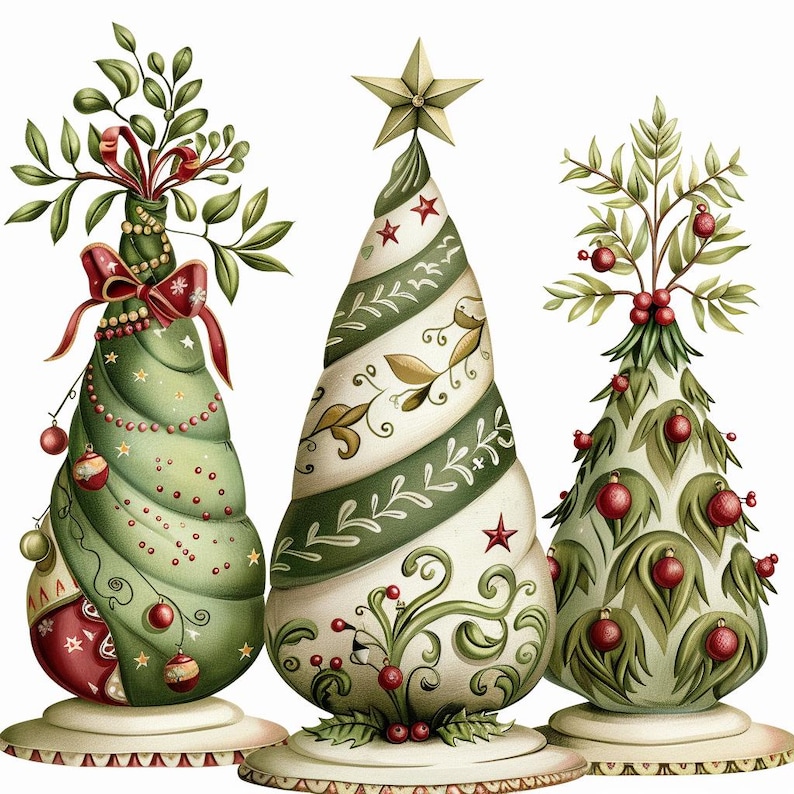 Quirky Topiary, Christmas Trees, Amanda Clark, Whimsical Holiday ...