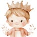 Boy Prince Clipart, Knight Clipart, Baby Prince Art, Royal Boy, Crown ...