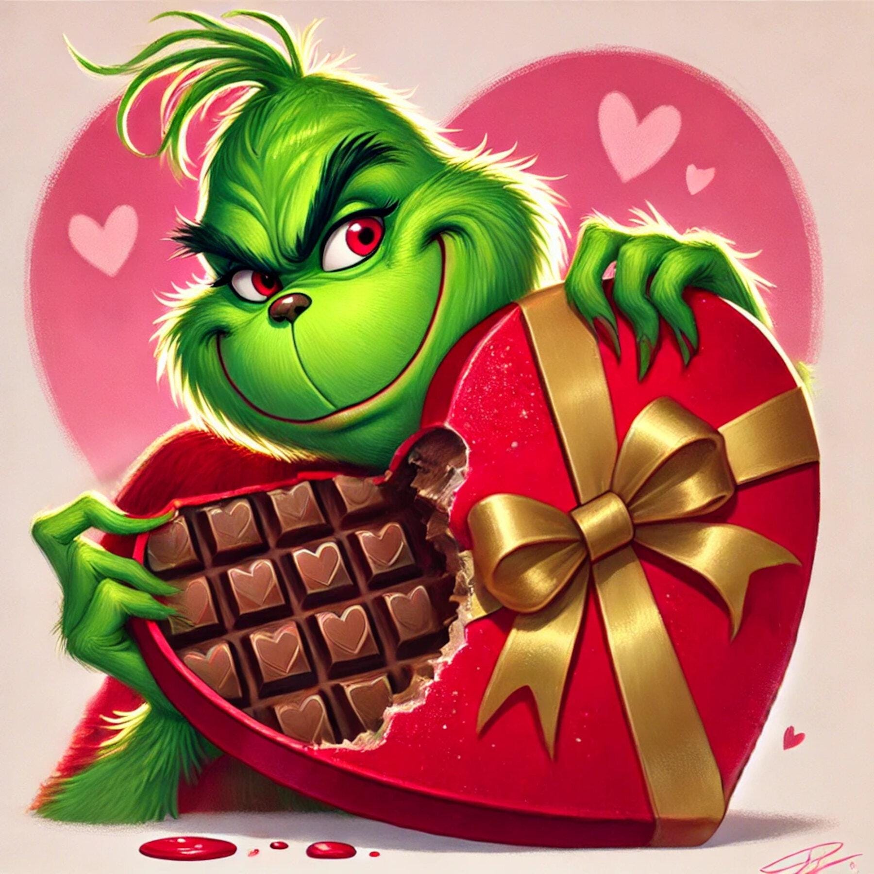 Grinch Valentine, Mischief Love, Heart Humor, Love Whimsy, Cheeky ...