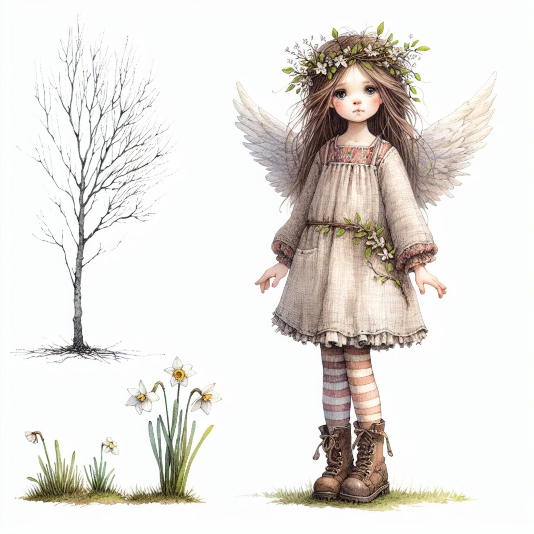 Debbie Daffodil Fairy, Whimsical Fairy, Daffodil Fairy, Spring Fantasy ...