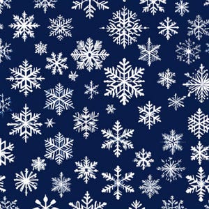 10 Blue Snowflake Repeat Pattern Clipart, 12x12 Size, Scrapbooking ...