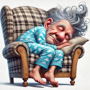 Who Drunk the Sherry, Sleeping Grandpa, Sleeping Grandad, Comical Old ...