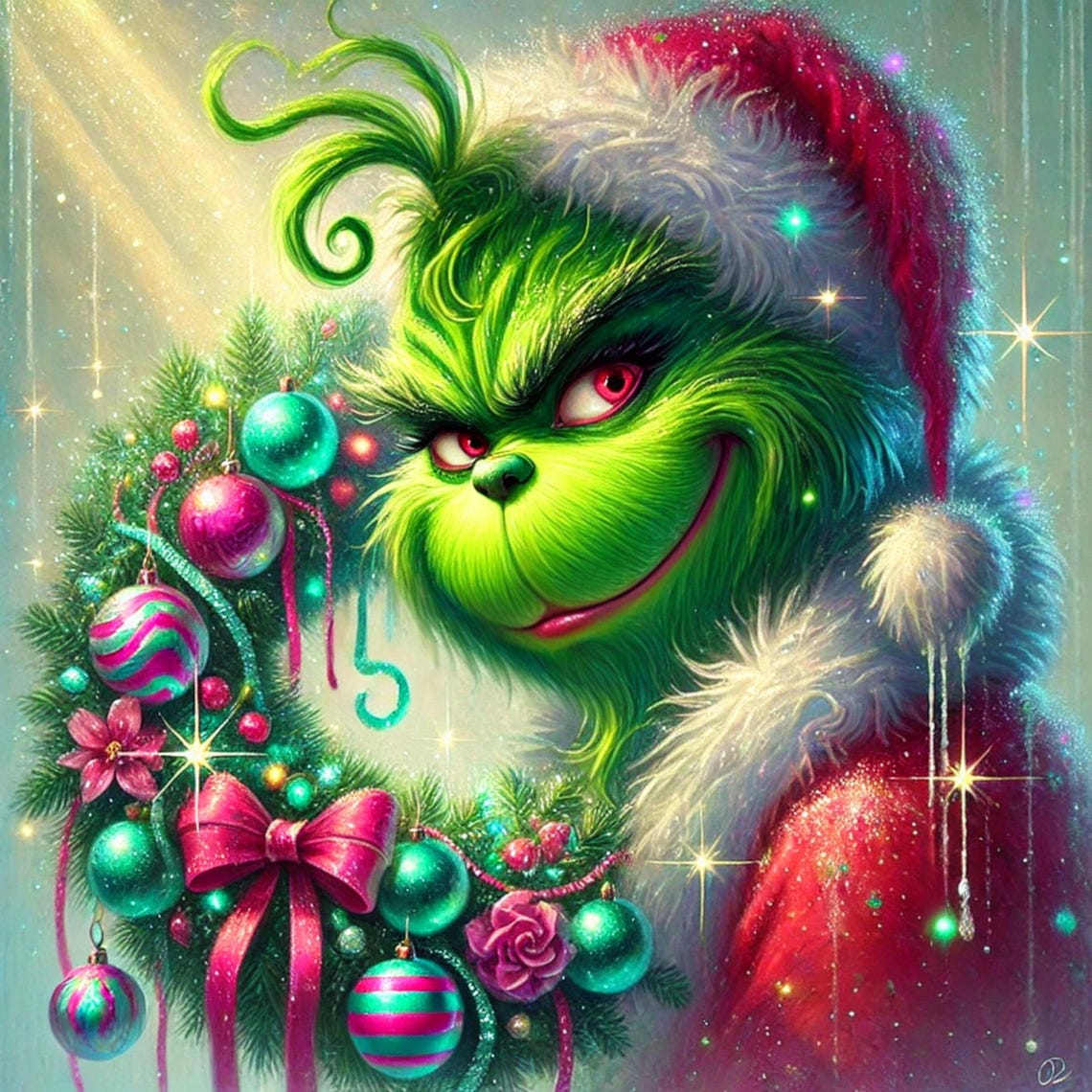 Wreath Thief, 10 Grinch Images, High Quality 300dpi, Grinch, Green Man ...