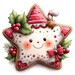 Christmas Cookie, Star Biscuit, Holiday Treat, Festive Cookie, Cute ...