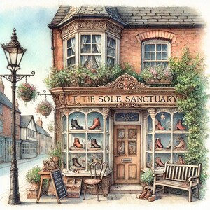 Ye Olde Shoe Shop, Shoe Boutique, Stylish Footwear, Vintage Decor, Cosy ...