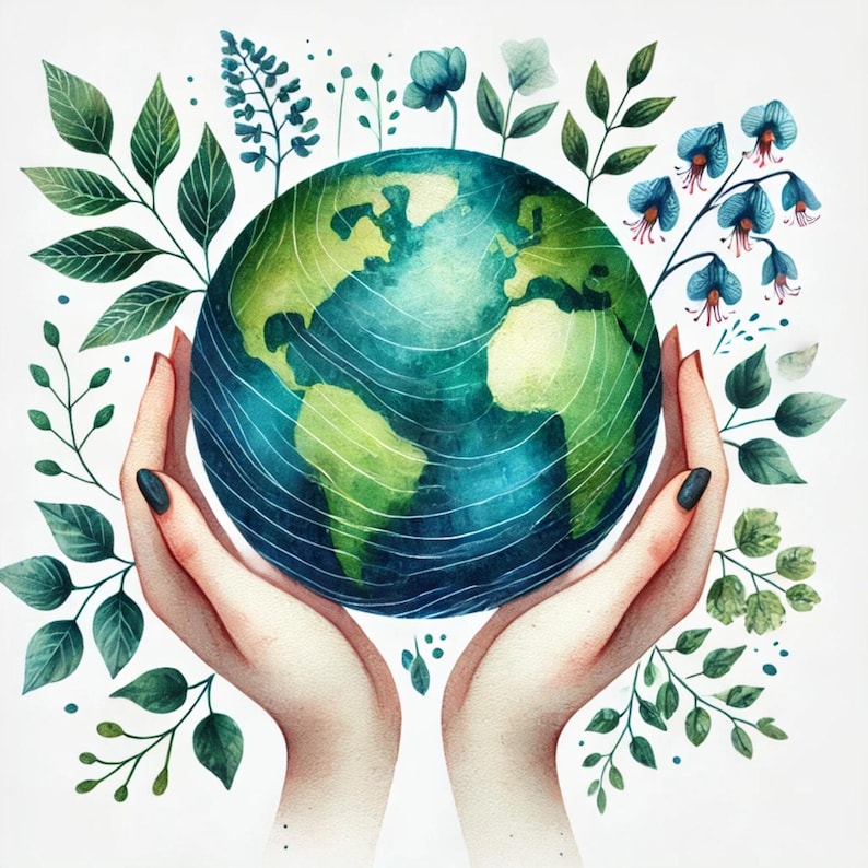 World Earth Day, Earth Day Clipart, Eco Friendly Art, Save Earth Design ...