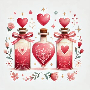 Love Potion, Love Clipart, Valentines Day, 14th February, Valentine ...