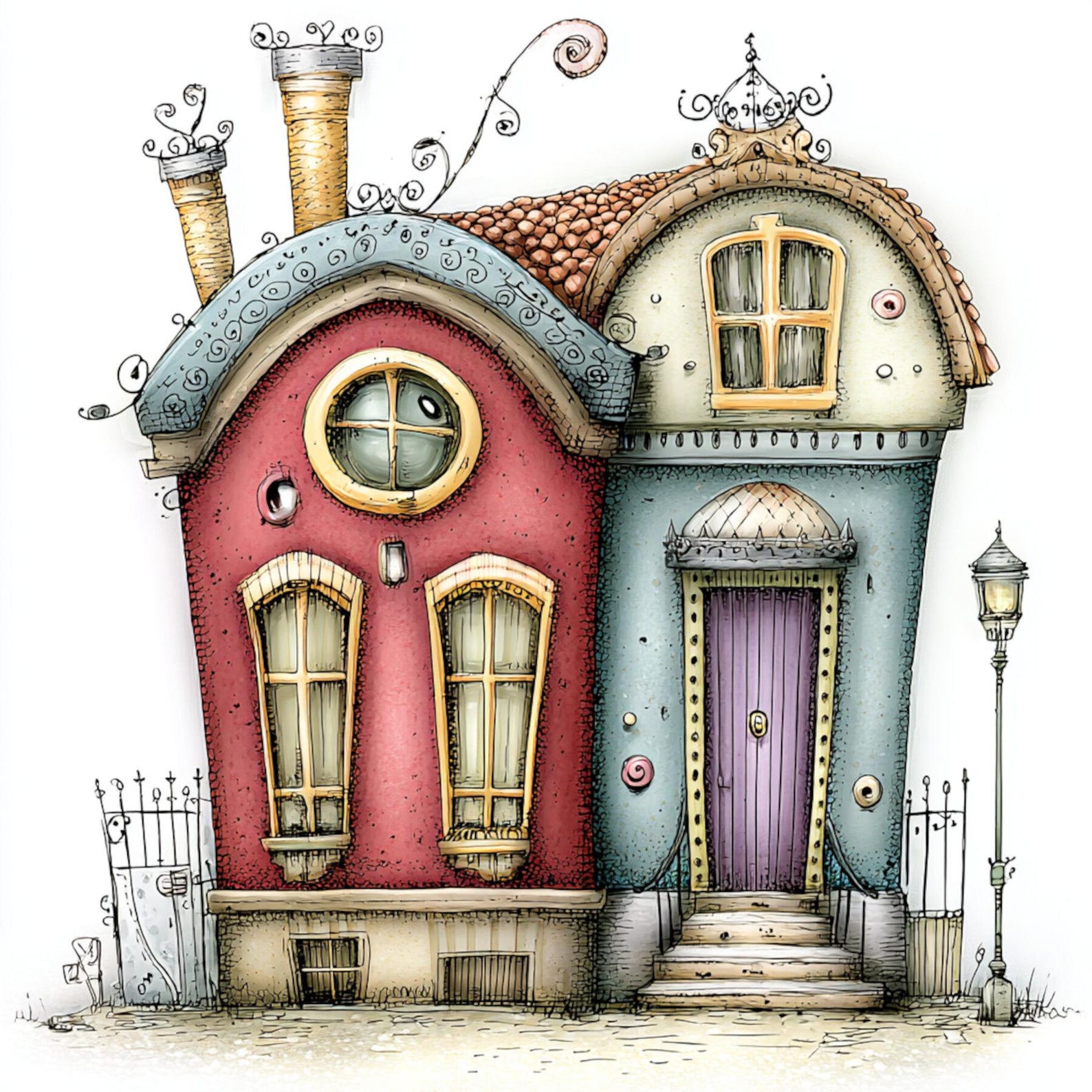 Wonky Houses, Whimsical Homes, Storybook Cottage, Fantasy Houses ...