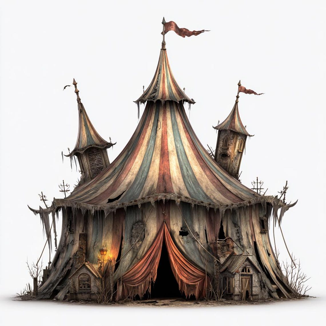 Haunted Circus, Creepy Carnival, Scary Tent, Nightmare Fair, Dark ...