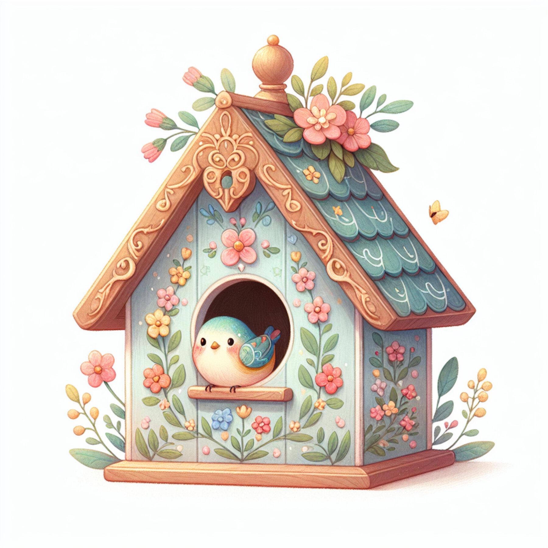 10 Whimsical Birdhouses, Whimsical Images, Bird Houses, Quirky Clipart ...