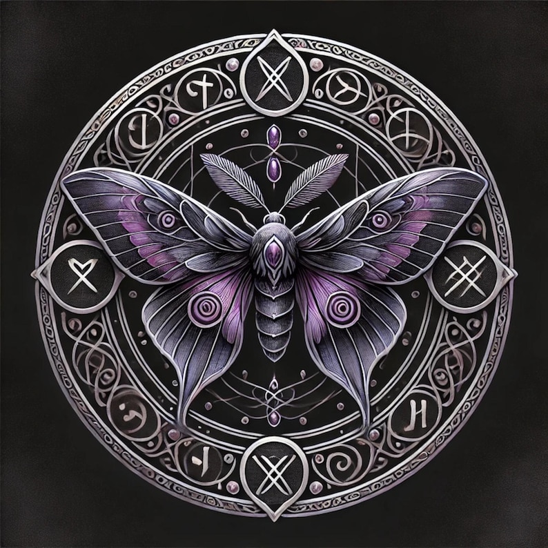 Dark Gothic Badges, Gothic Clipart, Mystical Art, Gothic Watercolor ...