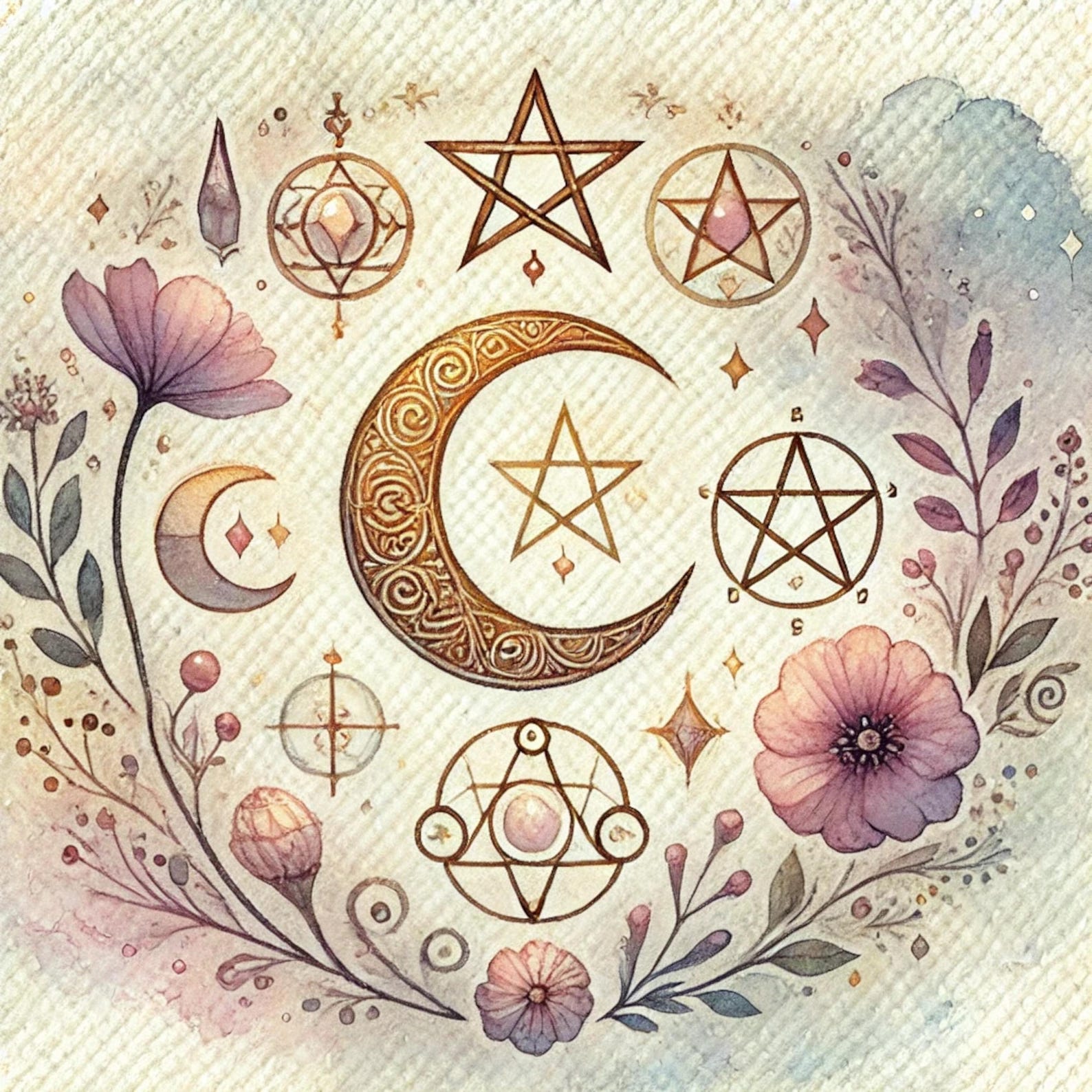 20 Mystical Symbols Clipart, Mystical Images, Magical Images, Stars ...