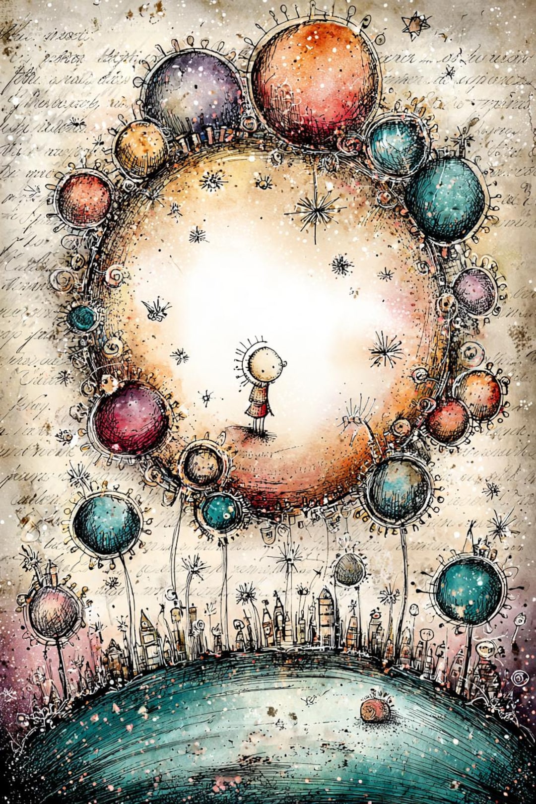 Starbound Tales Clipart Set, Whimsical Cosmic Art, Dreamy Steampunk ...