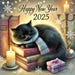 10 New Year 2025 Clipart, Happy New Year, Cat Clipart, Cat Images, New ...