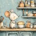 Baking Mouse, Mouse Kitchen, Mouse Chef, Cute Mouse, Mouse Baking Bread ...