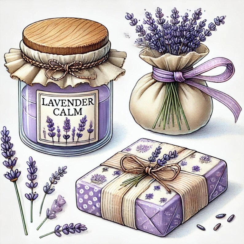 Lavender Gift Shop Image: Floral Wellness Decor (JPG Images) - Etsy