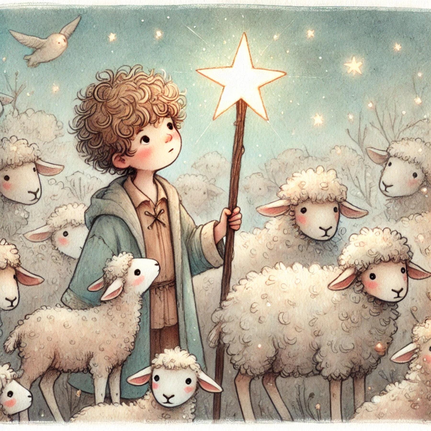 10 While Shepherds Watch Their Flock, Nativity Clipart, Nativity Images ...