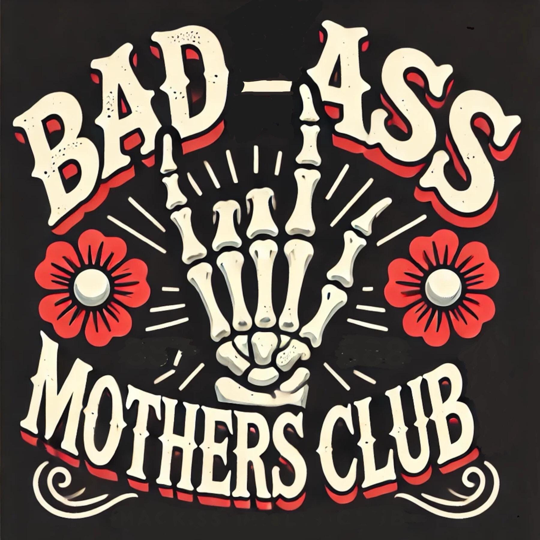 Bad Moms Club, Mom Skull Art, Retro Mom Shirt, Punk Mom Design, Edgy ...