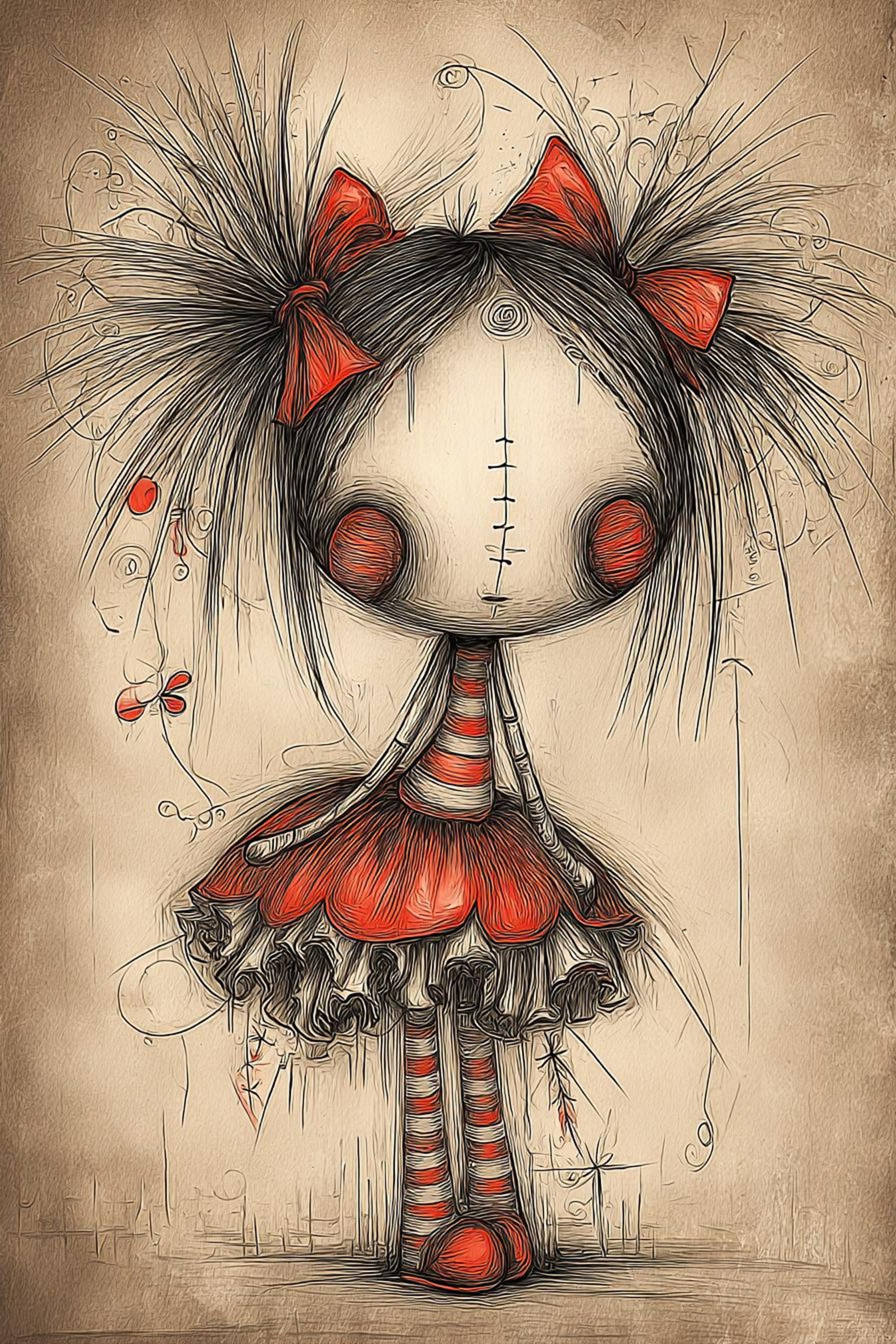 Gothic Doll, Haunted Doll, Creepy Cute, Circus Doll, Spooky Fairy ...