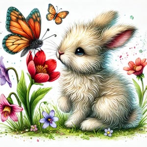 Springtime Friends, Spring Friends, Bunny & Pals, Whimsical Animals ...