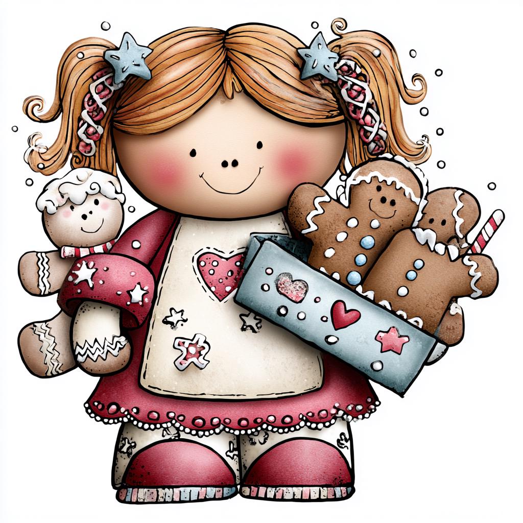 Gingerbread Girl, Holiday Treats, Cookie Gift, Festive Box, Cute ...