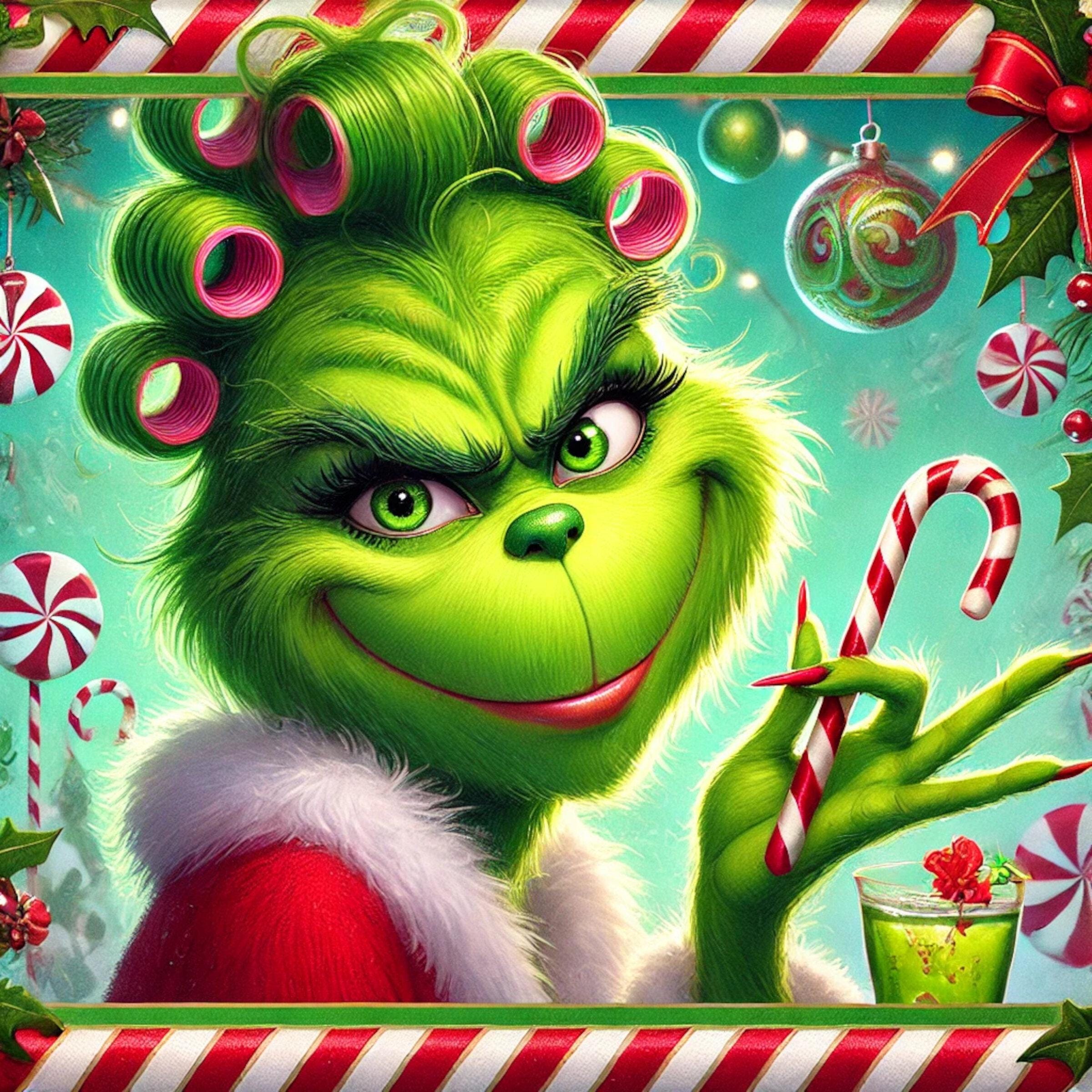 12 Christmas Mrs Grinch Clipart Bundle , Grinch Christmas, Grinch ...