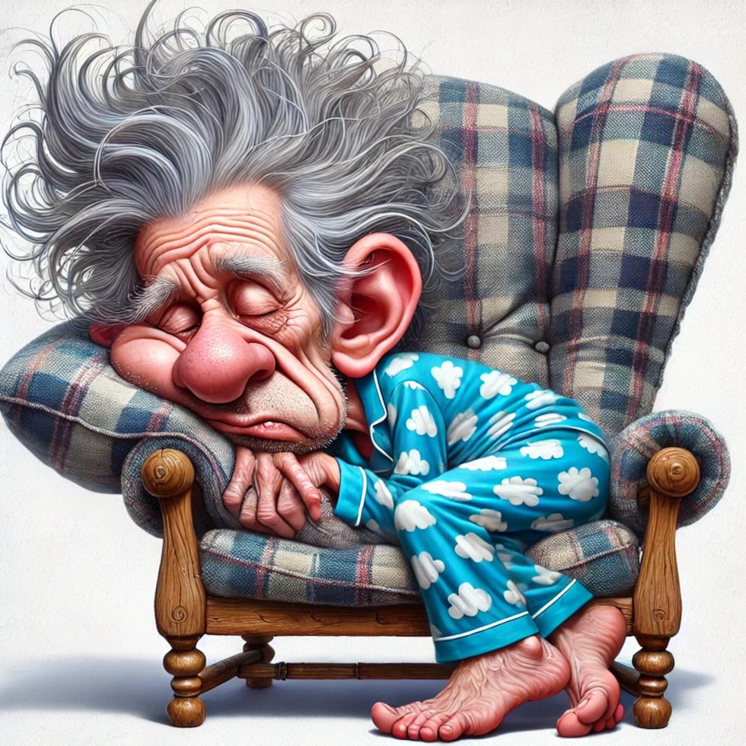 Who Drunk the Sherry, Sleeping Grandpa, Sleeping Grandad, Comical Old ...