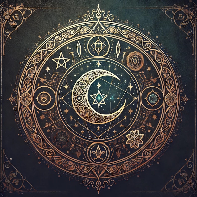 20 Mystical Symbols Clipart, Mystical Images, Magical Images, Stars ...