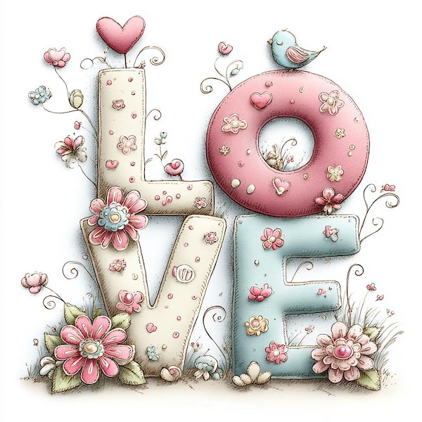 Typography Art Clipart - Etsy UK
