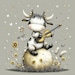 Hey Diddle Diddle Art Set, Whimsical Cow and Moon, Fairytale Night Sky ...