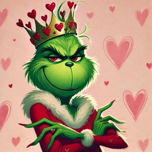 Grinch Valentine, Mischief Love, Heart Humor, Love Whimsy, Cheeky ...