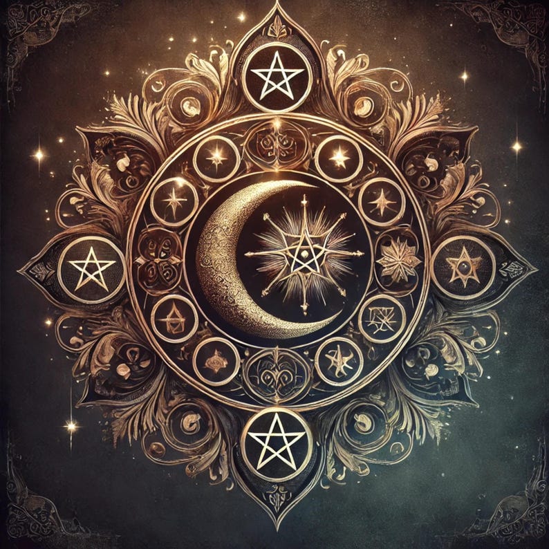 20 Mystical Symbols Clipart, Mystical Images, Magical Images, Stars ...