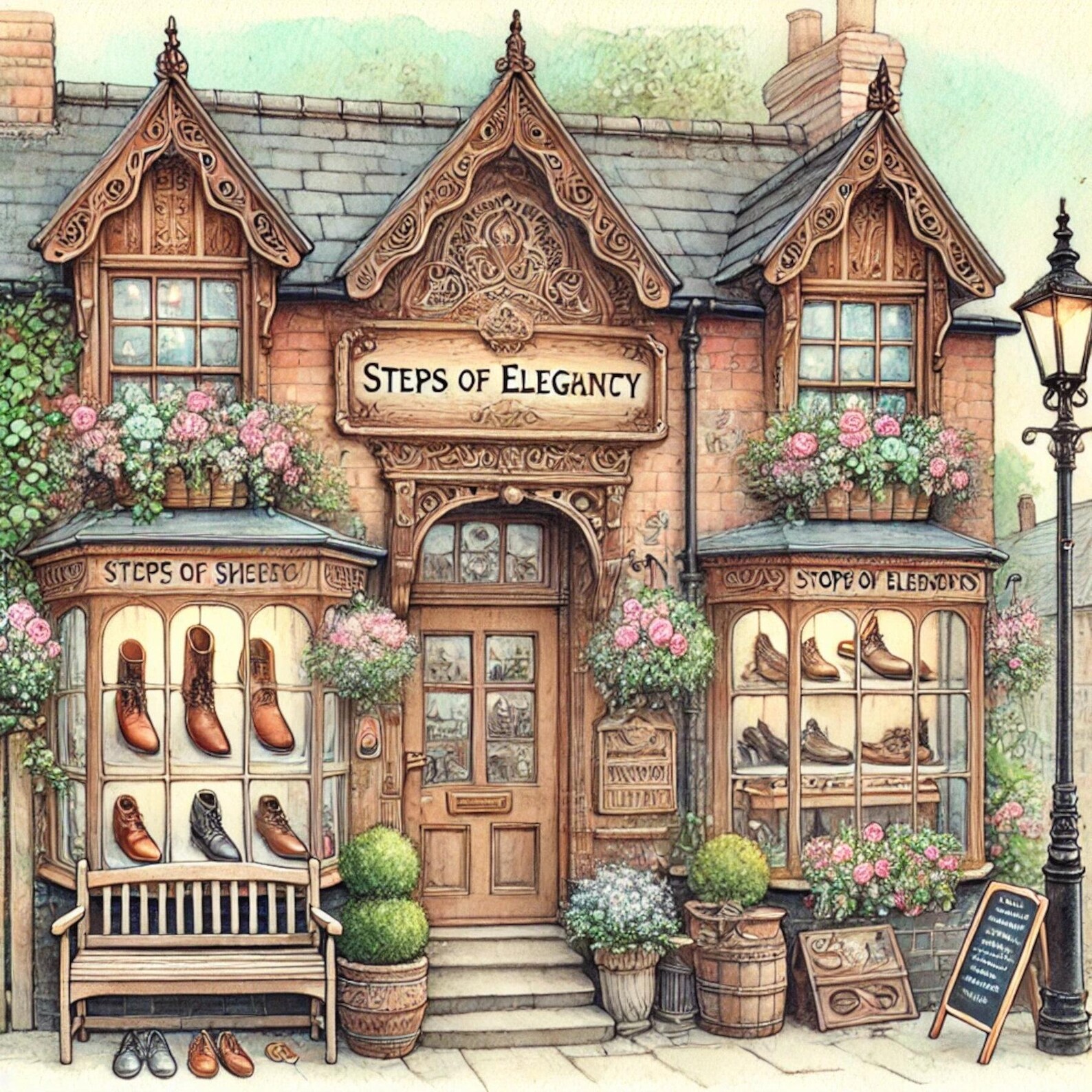 Ye Olde Shoe Shop, Shoe Boutique, Stylish Footwear, Vintage Decor, Cosy ...