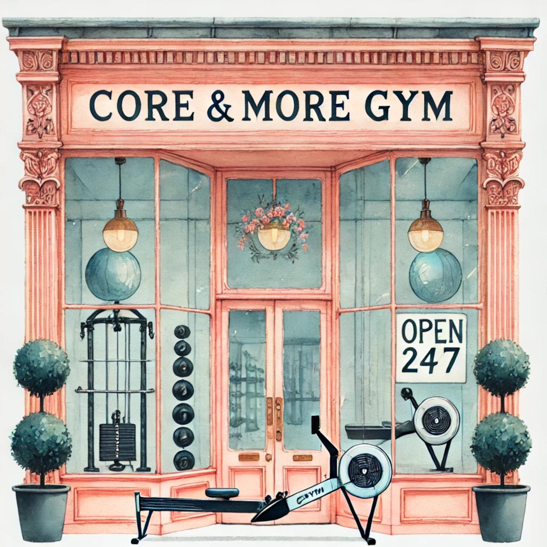 The Gym, Gym Shop Clipart, Fitness Storefront, Pastel Gym Art, Boutique ...