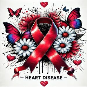 Heart Disease Awareness, Red Ribbon Clipart, Awareness Ribbon, Medical ...
