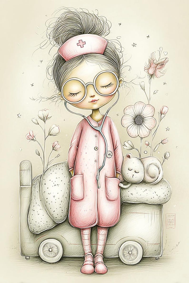 Nurse Art, Healing Room, Hospital Decor, Caring Nurse, Cute Doctor ...