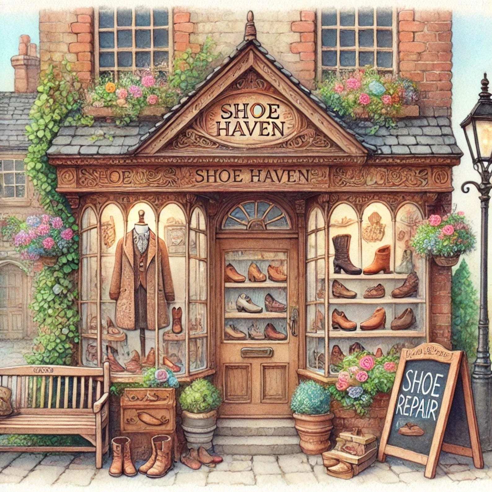 Ye Olde Shoe Shop, Shoe Boutique, Stylish Footwear, Vintage Decor, Cosy ...