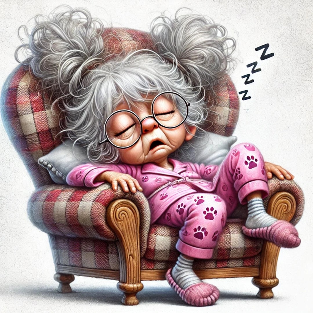 Who Drunk the Sherry, Sleeping Grandma, Sleeping Nanny, Comical Old ...