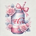 Pink Coke Can, Coca Cola Art, Floral Soda Can, Pastel Coke Aesthetic ...
