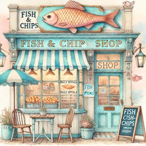 Fish and Chip Shop, Traditional Fish Shop, Crispy Fish and Chips ...