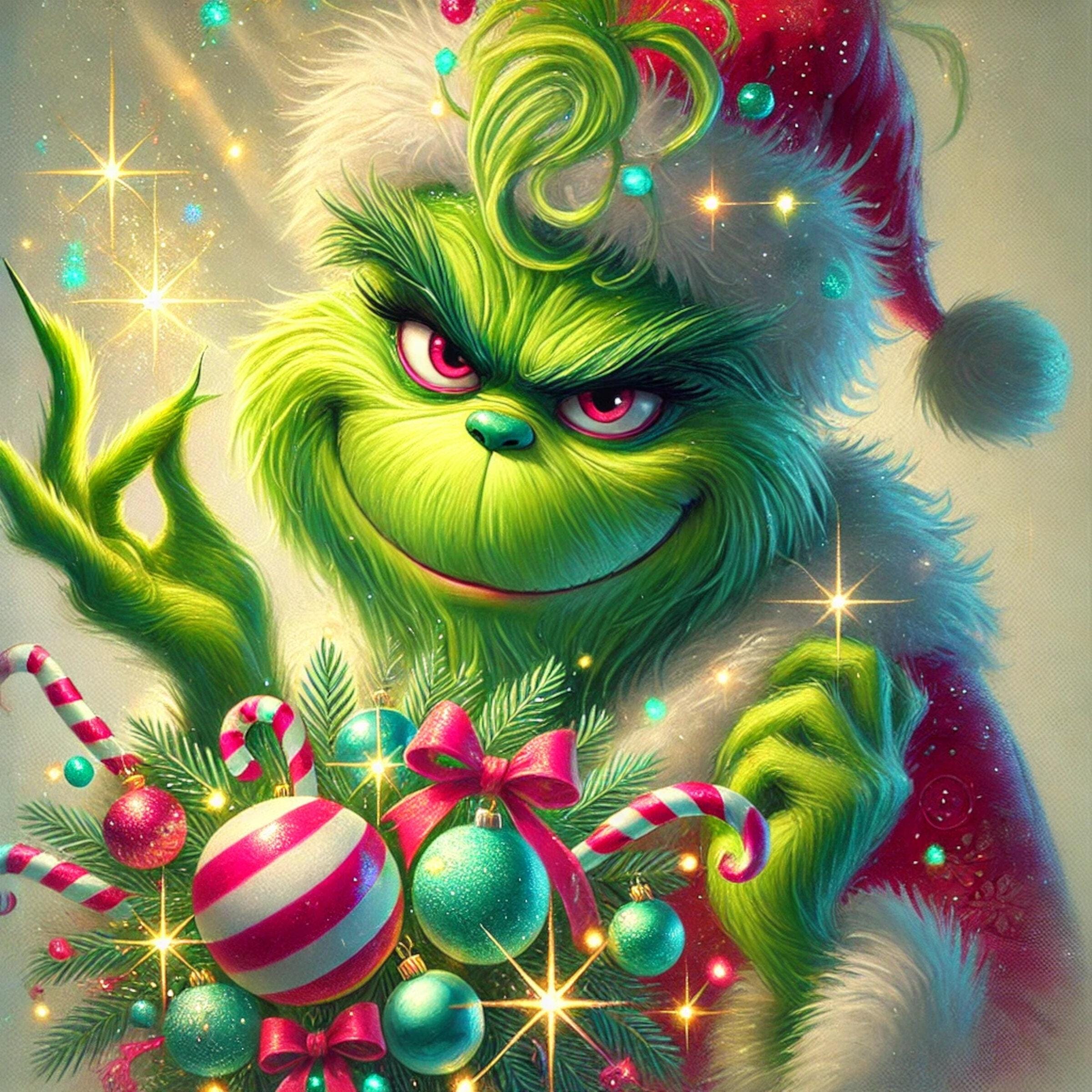 Wreath Thief, 10 Grinch Images, High Quality 300dpi, Grinch, Green Man ...