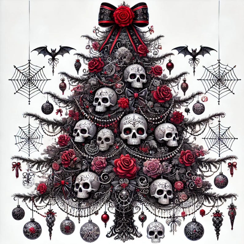 Gothic Christmas Trees, Gothic Christmas, Christmas Tree, Gothic Theme ...