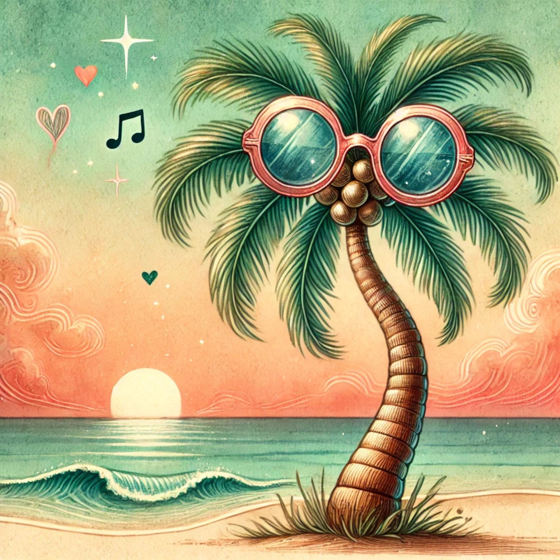 Groovy Summer, Groovy Clipart, Summer Vibes, Retro Design, Watercolor ...